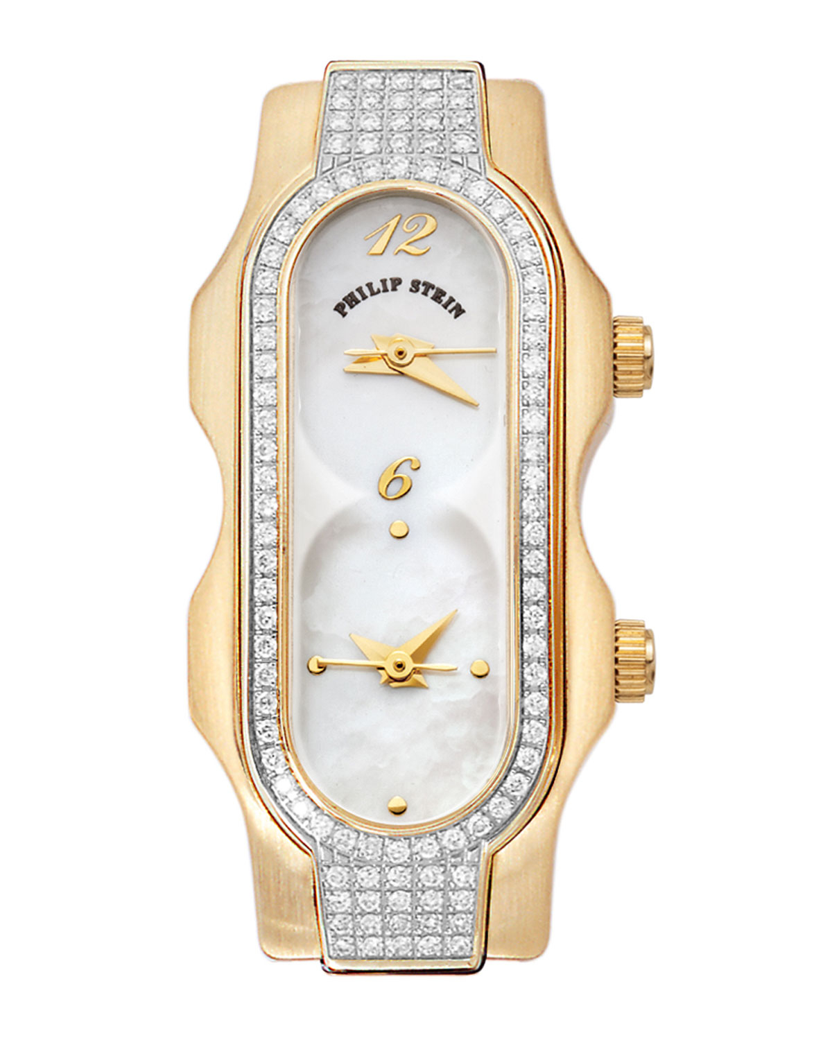 Lyst - Philip Stein Mini Signature Double Diamond Watch Head in Metallic