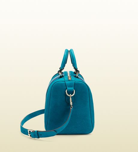 Gucci Vintage Boston Bag Blue | semashow.com