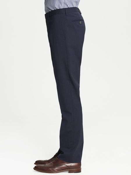 Banana Republic Modern Slim Fit Navy Wool Dress Pant Dark Navy in Blue ...