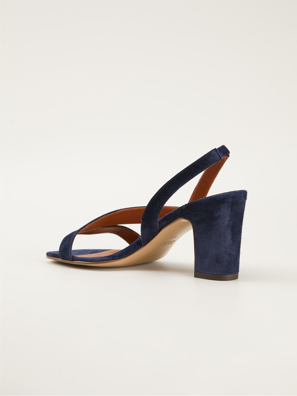 Michel Vivien Heeled Sandals in Blue - Lyst
