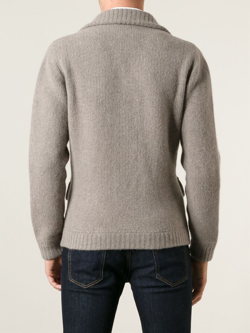 Lyst - Zanone Blazer Cardigan in Gray for Men