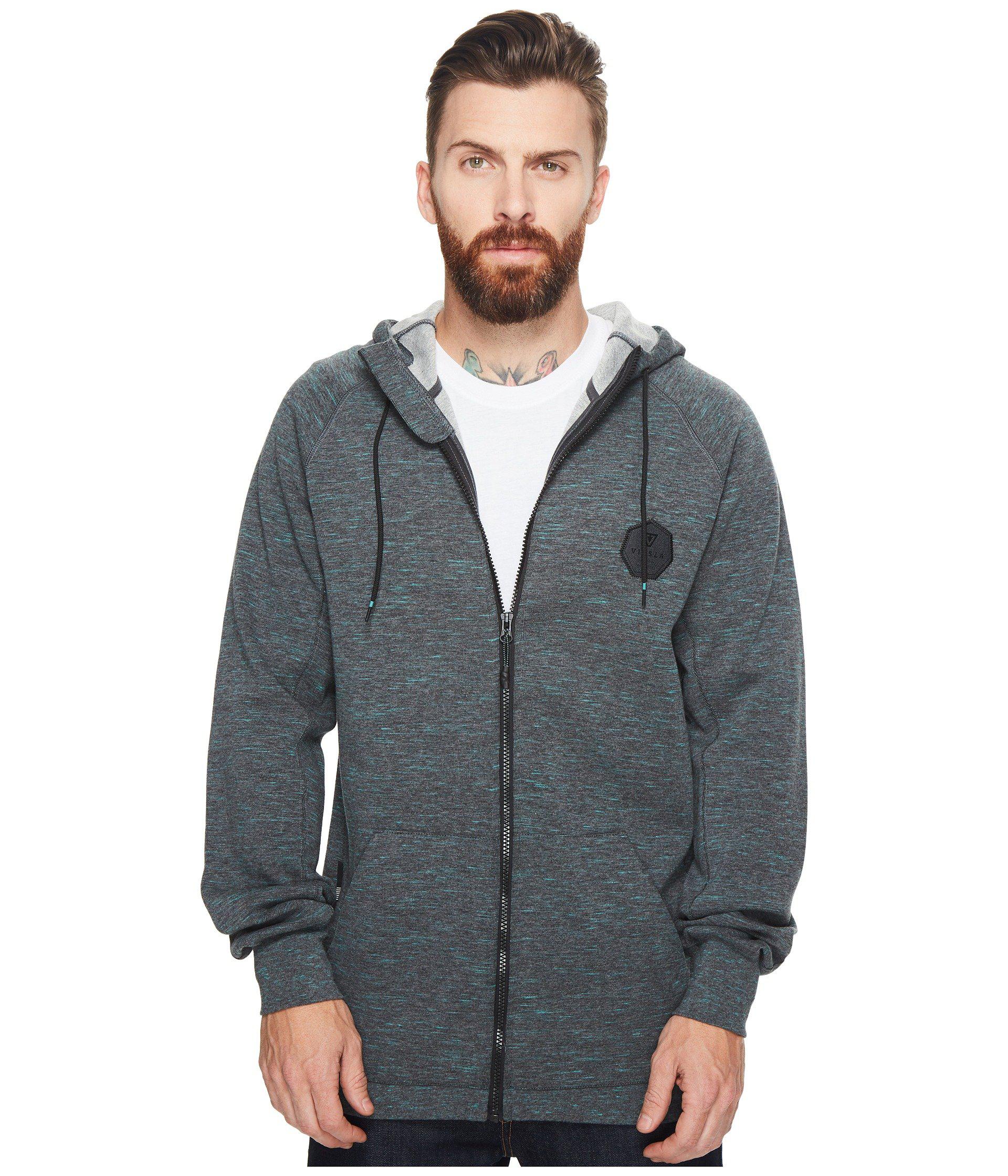 Lyst - Vissla Wake Up Call Full Zip Hooded Fleece in Gray for Men