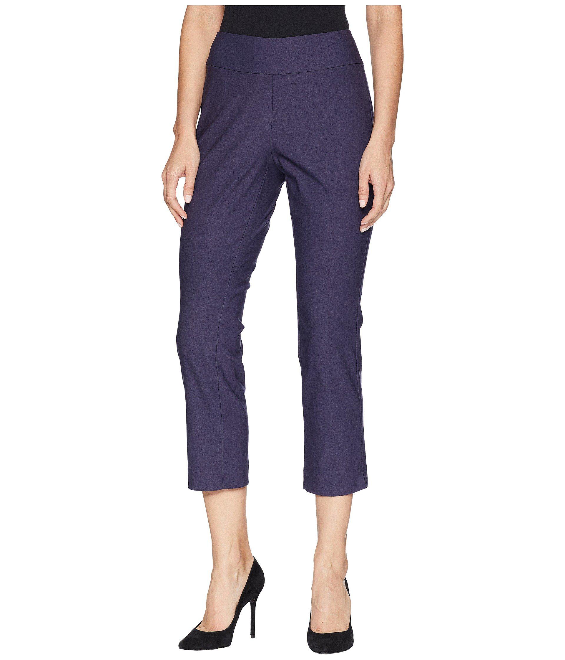 Lyst - NIC+ZOE Cropped Wonderstetch Pants in Blue
