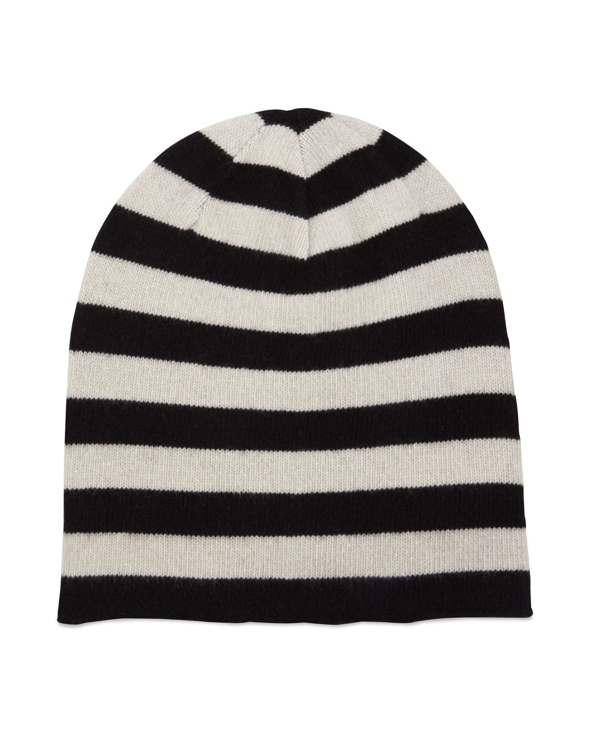 Lyst - Portolano Cashmere Striped Knit Beanie Hat in Blue
