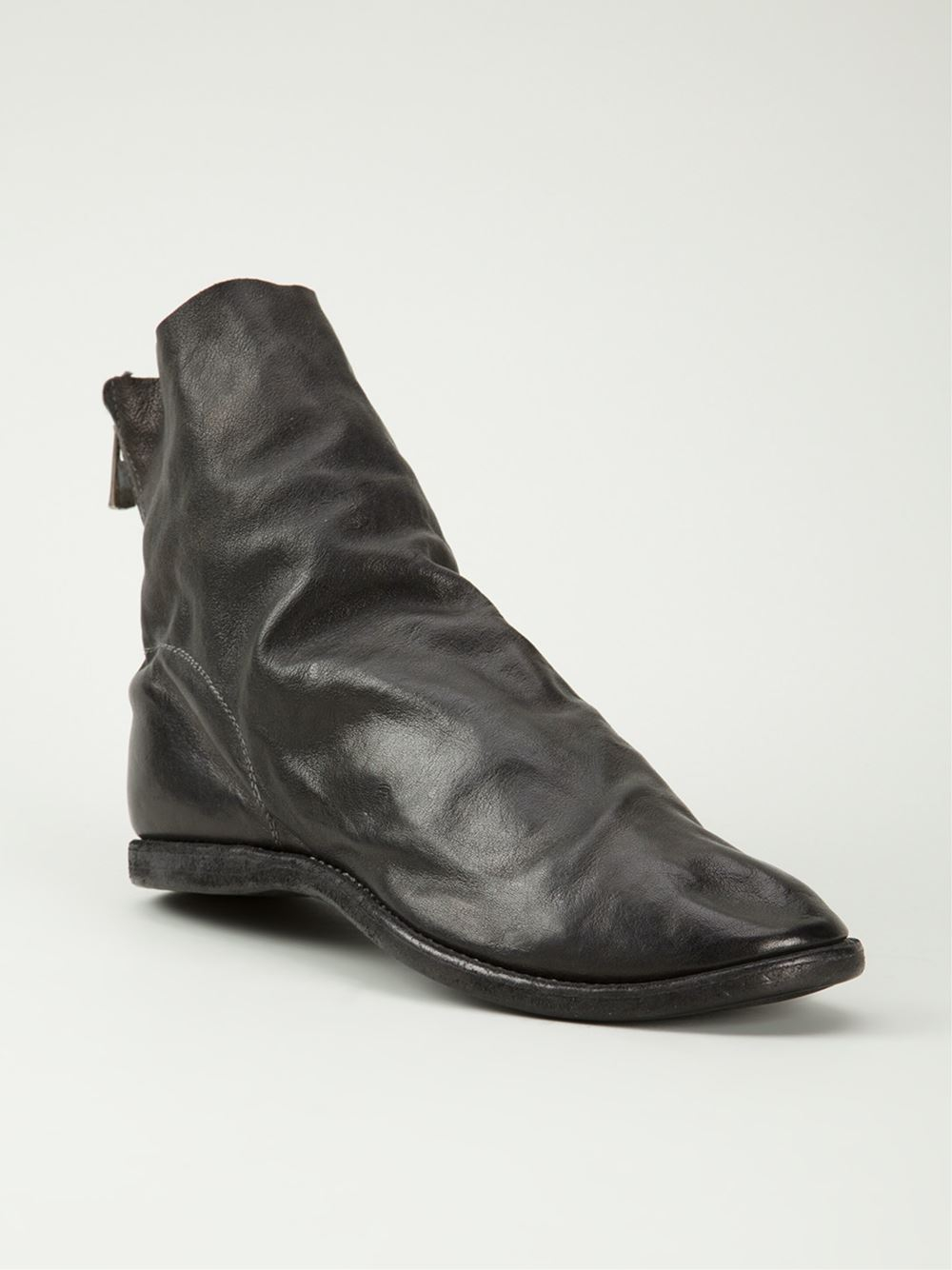 Lyst - Guidi Kangaroo Back Zip Boots in Black for Men