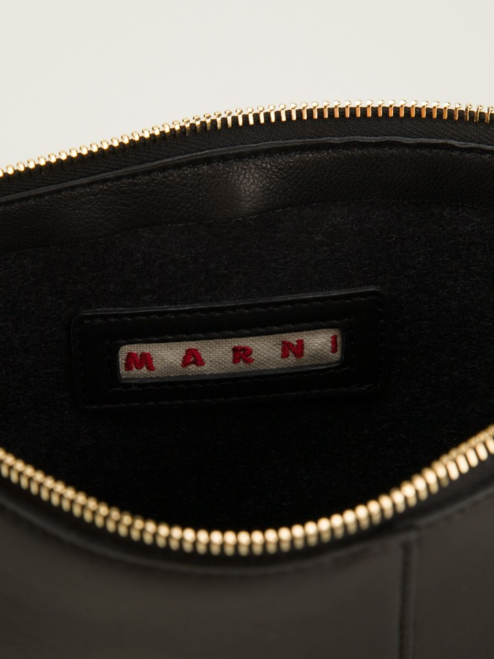 Lyst - Marni Embellished Clutch in Black