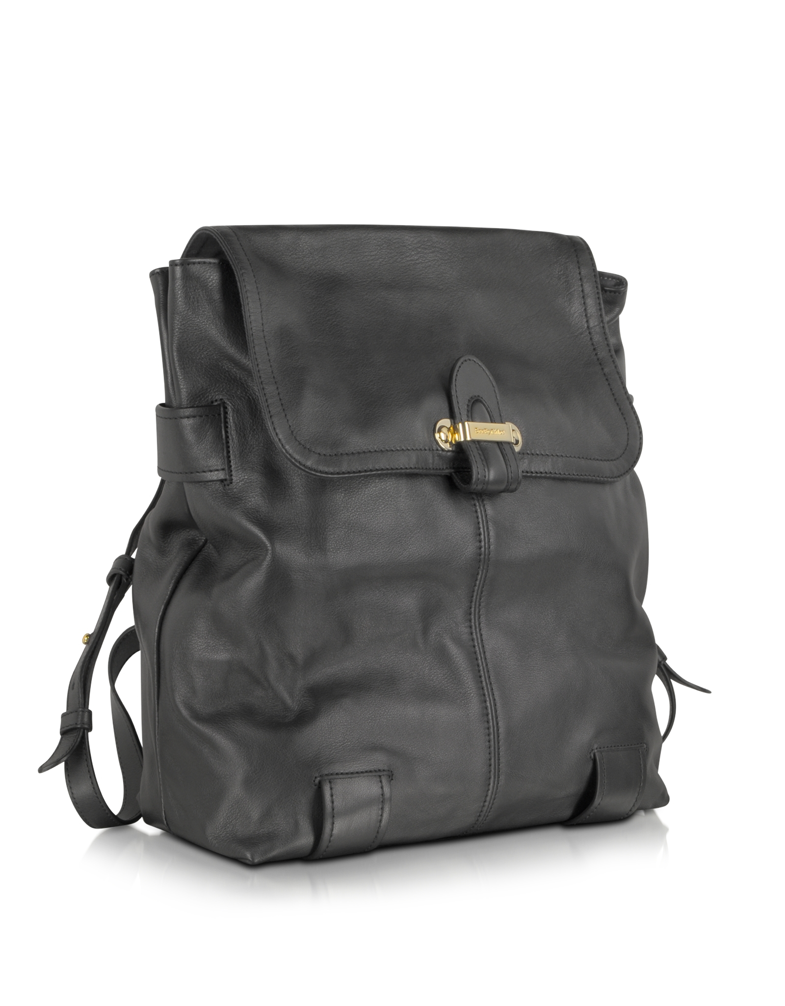 Lyst - Chloé Mallow Black Leather Backpack in Black