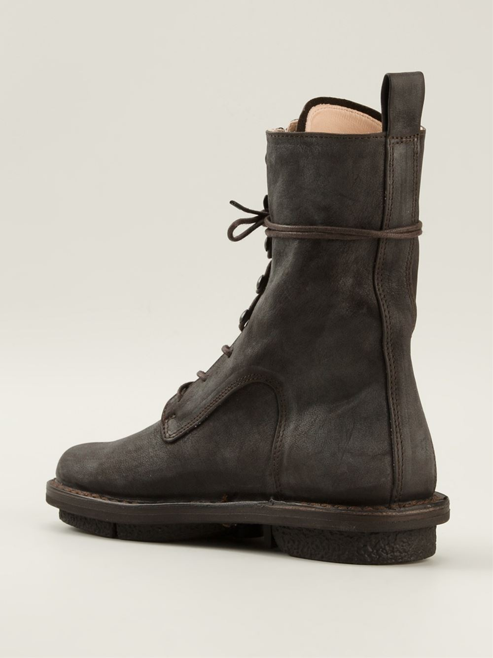 Lyst - Trippen Lace-Up Boots in Black