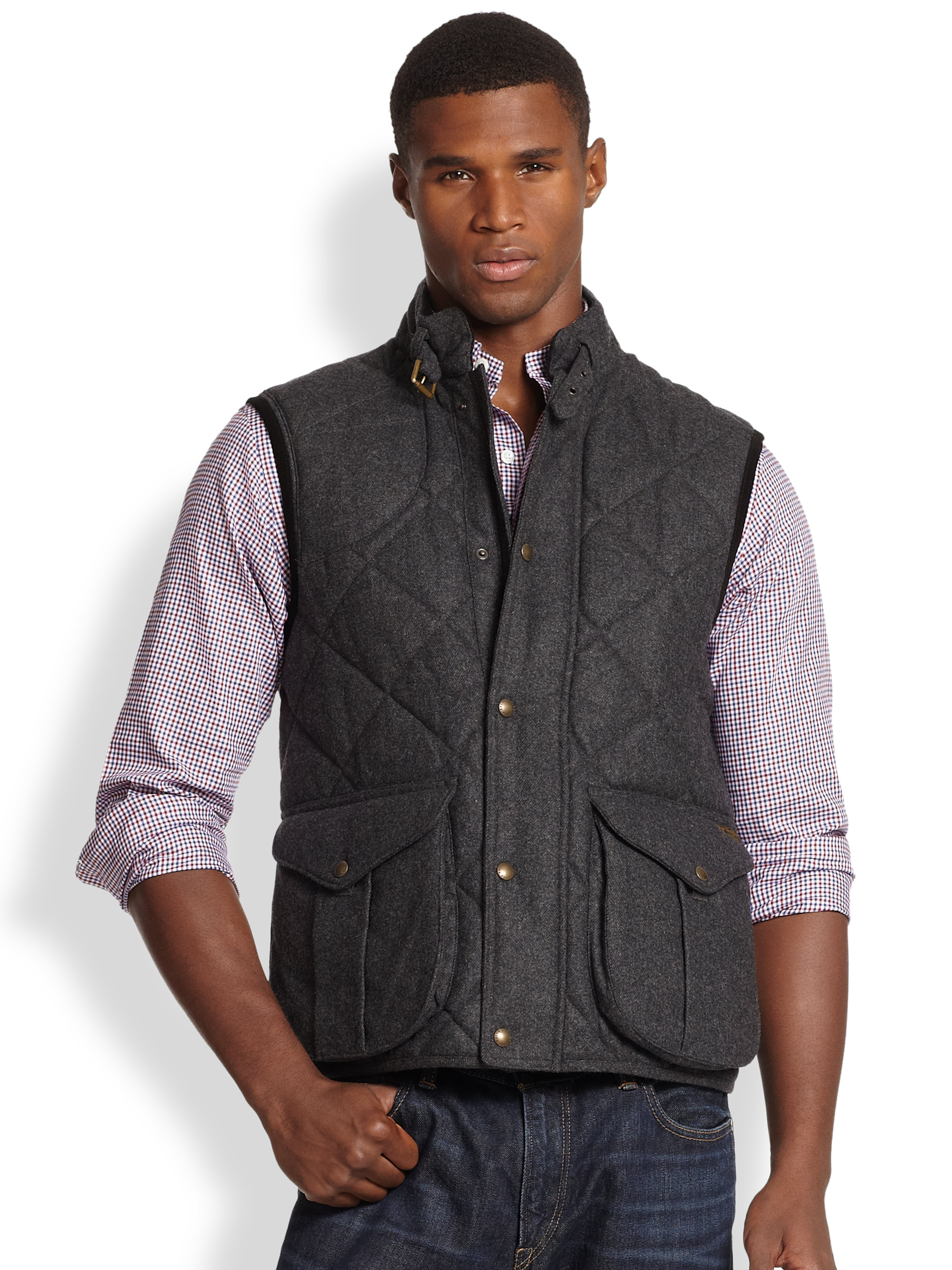 Polo Ralph Lauren Epson Quilted Tartan Vest Dr E Horn Gmbh Dr E