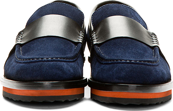Pierre hardy Navy and Black Platform Loafers in Blue for Men | Lyst