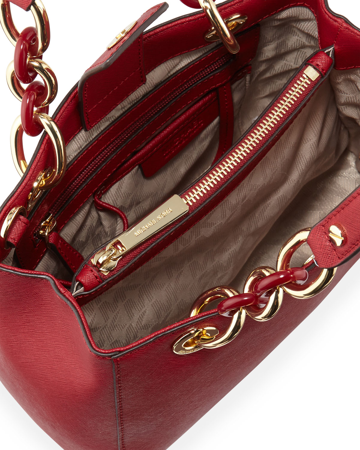 Michael Kors Red Satchel Purse | Walden Wong