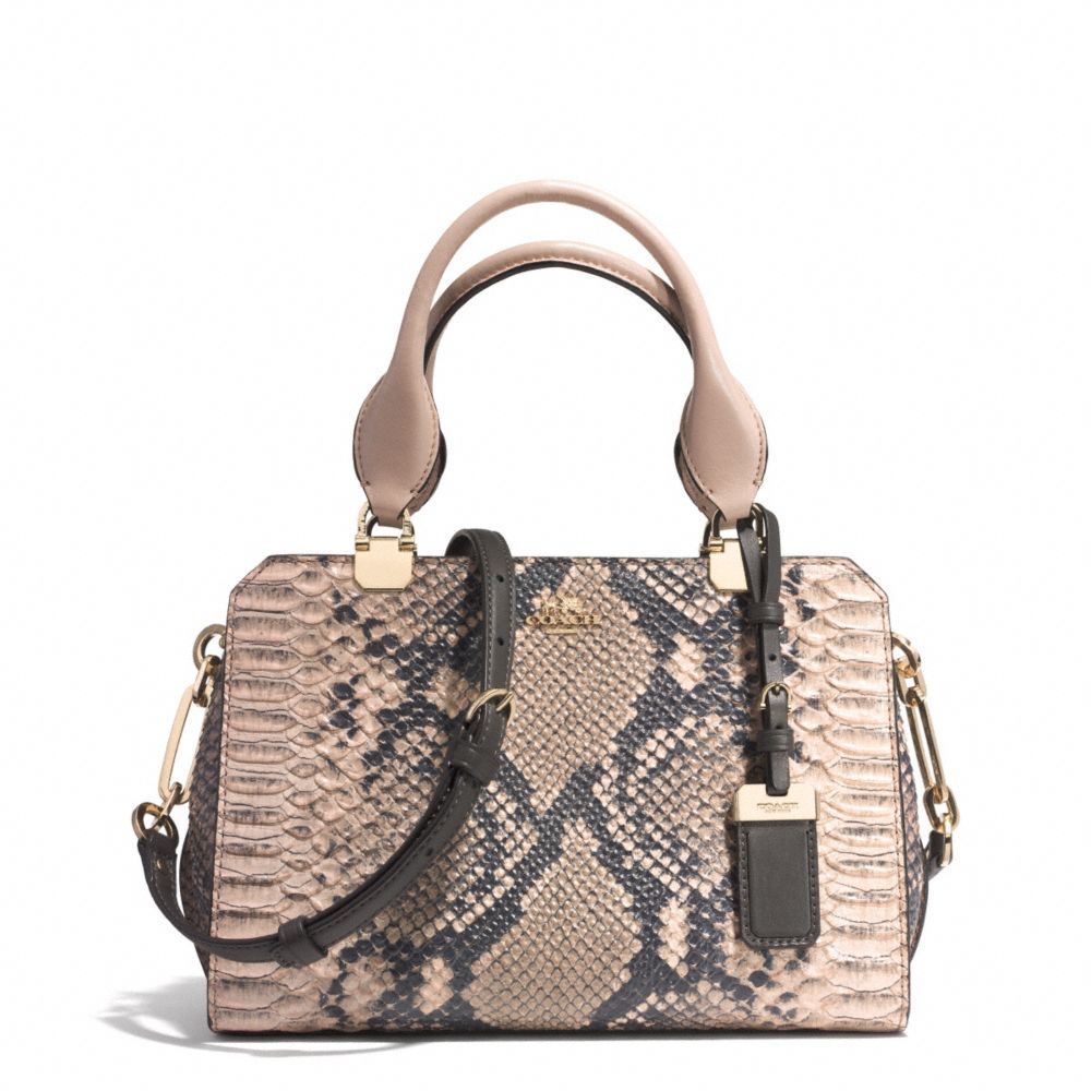 Lyst - Coach Madison Mini Lexington Carryall in Diamond Python Leather