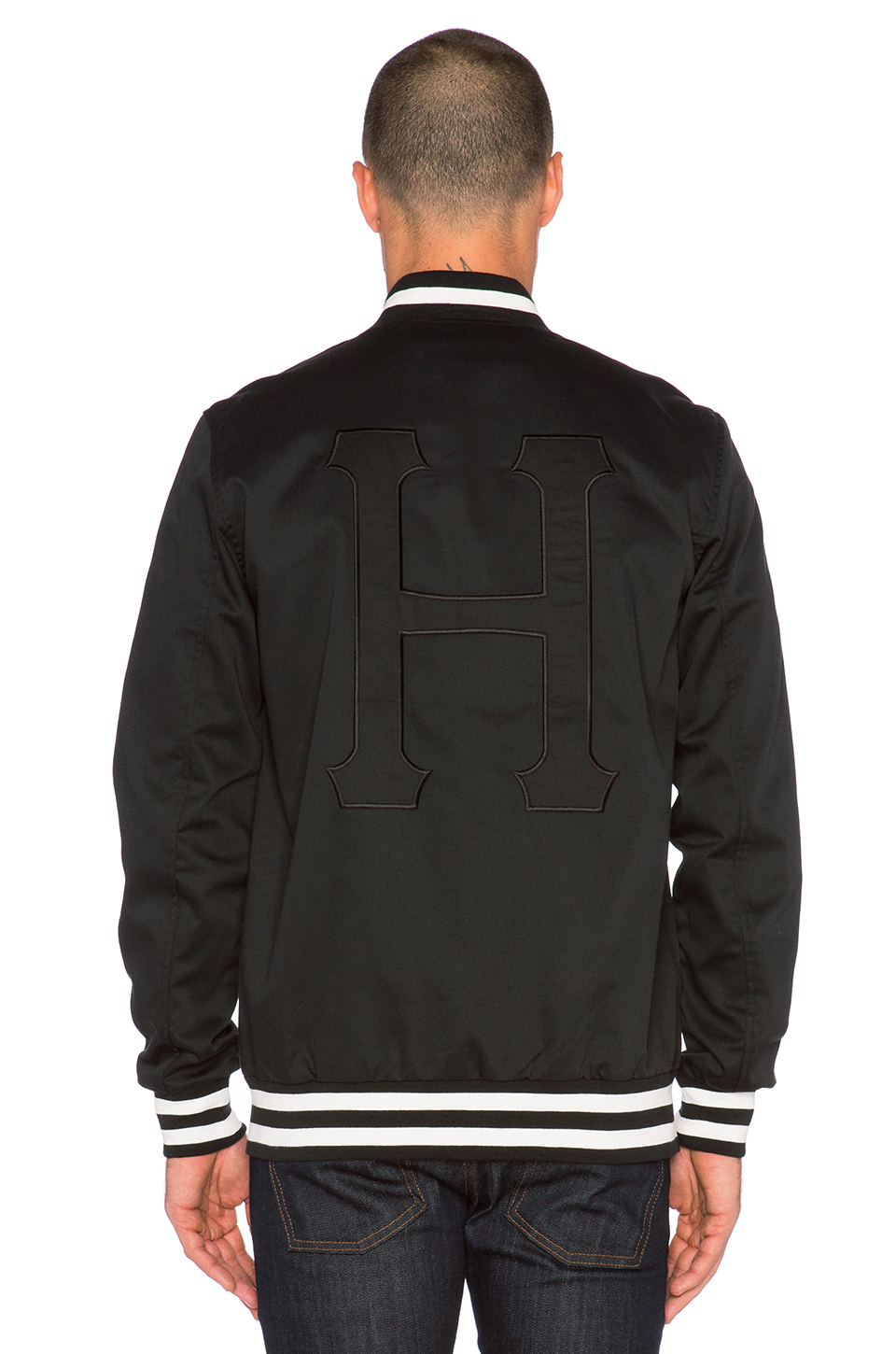 Lyst - Huf Classic H Varsity Jacket in Black for Men