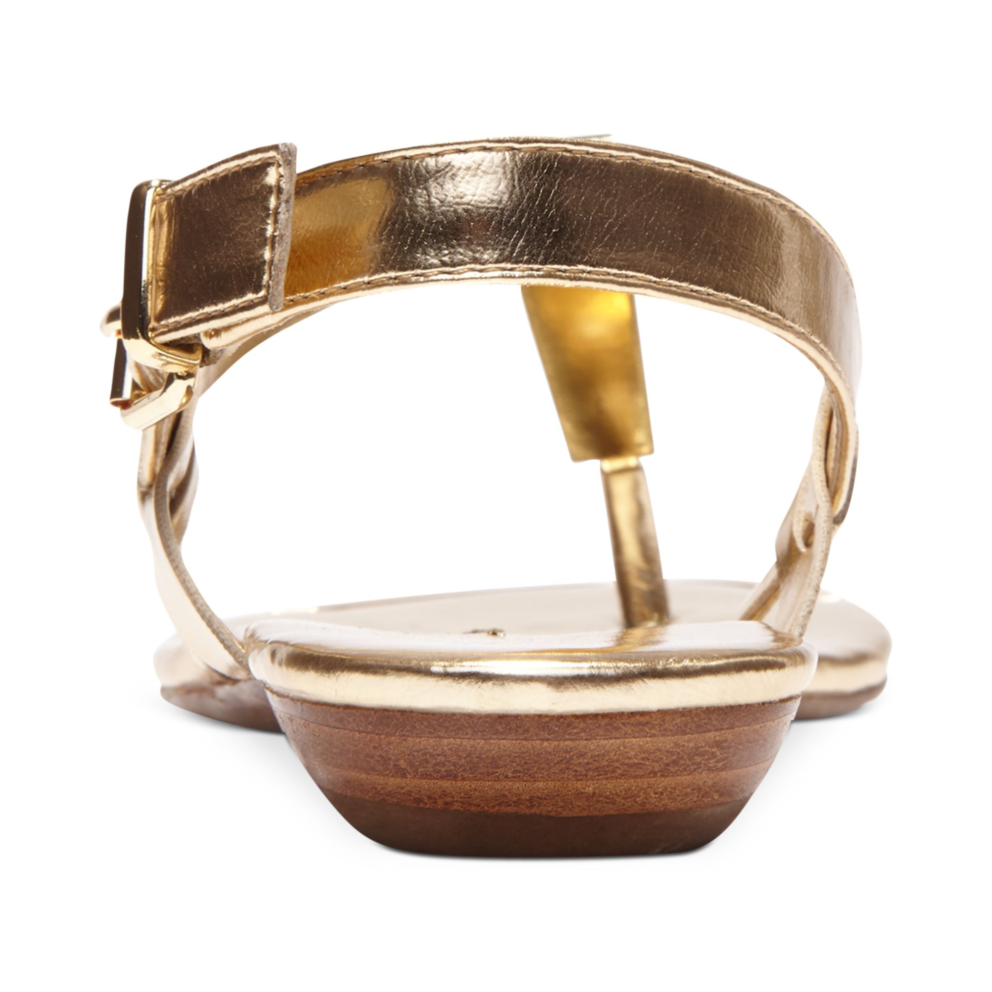 Lyst Dolce Vita Dv By Abley Flat Thong Sandals In Metallic