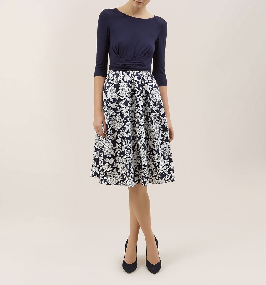 Hobbs Jessica Dress in Blue | Lyst