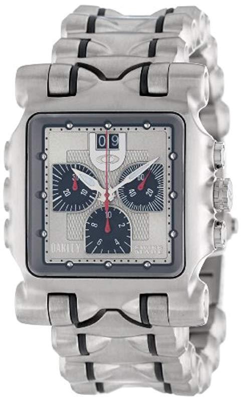 Lyst - Oakley 'minute Machine' Swiss Quartz Titanium Casual Watch ...