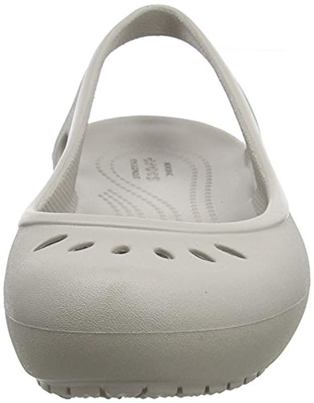 Crocs™ Kadee Slingback Closed-toe Sandals in Gray - Lyst