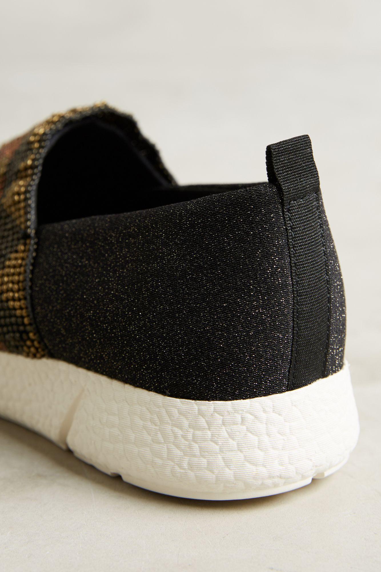 Maliparmi Beaded Sneakers in Metallic | Lyst
