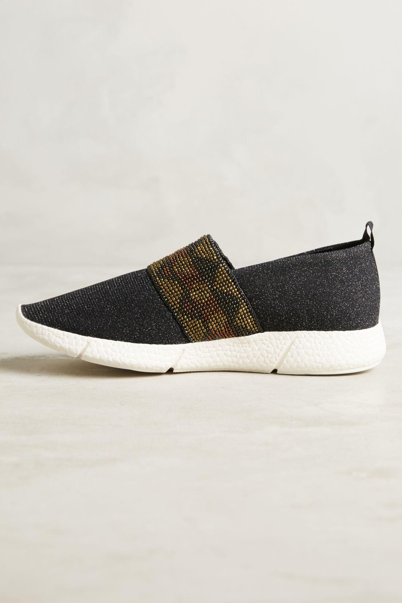 Maliparmi Beaded Sneakers in Metallic | Lyst