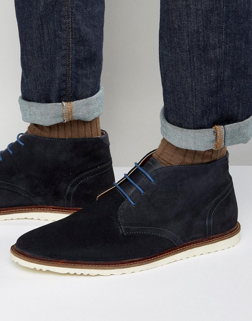 Lyst - Kg By Kurt Geiger Kg By Kurt Geiger Suede Chukka Boots in Blue ...