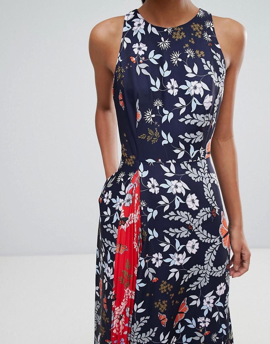 Lyst Ted Baker Kyoto Gardens Maxi Dress In Blue