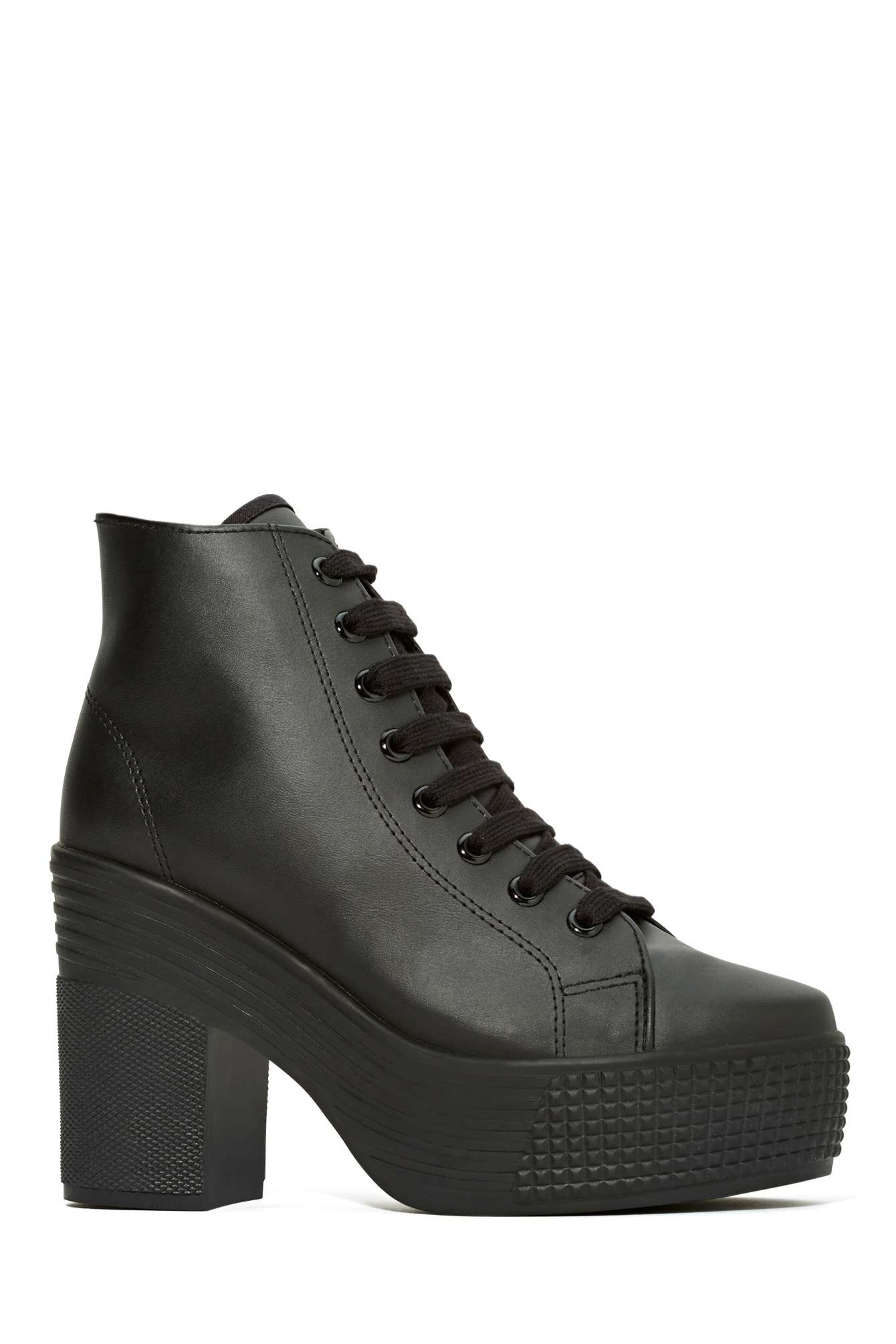 Nasty gal Jc Play By Jeffrey Campbell Asif Platform Leather Sneaker ...