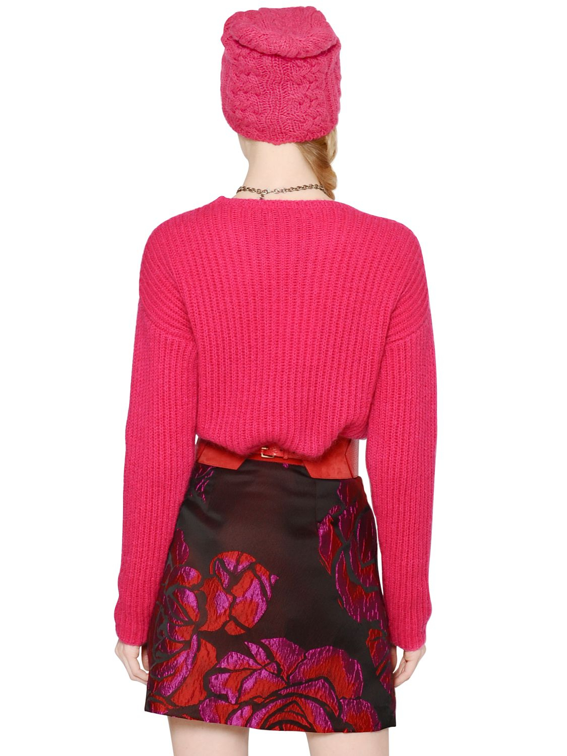 Lyst - Blugirl Blumarine Wool & Angora Blend Sweater in Pink