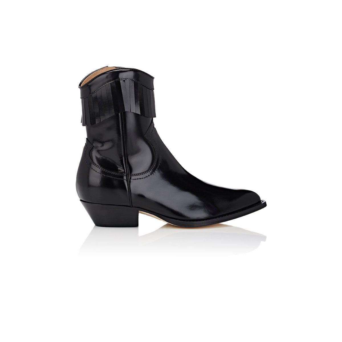 Lyst - Philosophy Di Lorenzo Serafini Fringed Leather Western Ankle ...