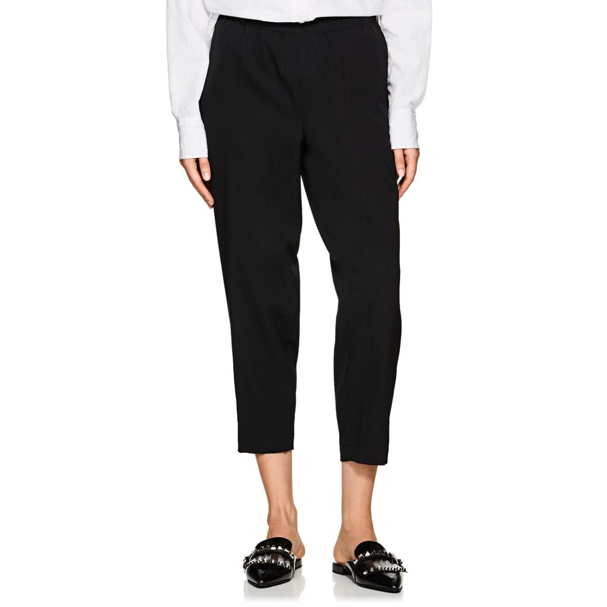 Lyst - Comme Des Garçons Wool Drawstring Crop Pants in Black