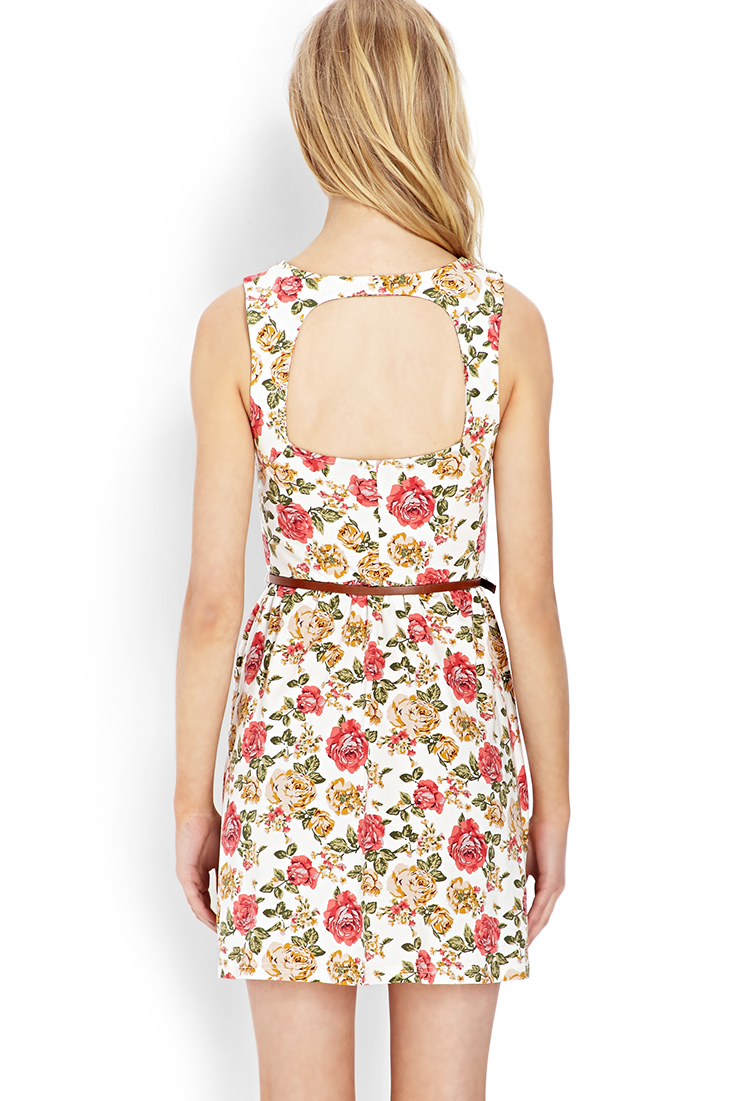 Lyst Forever 21 Floral A Line Dress