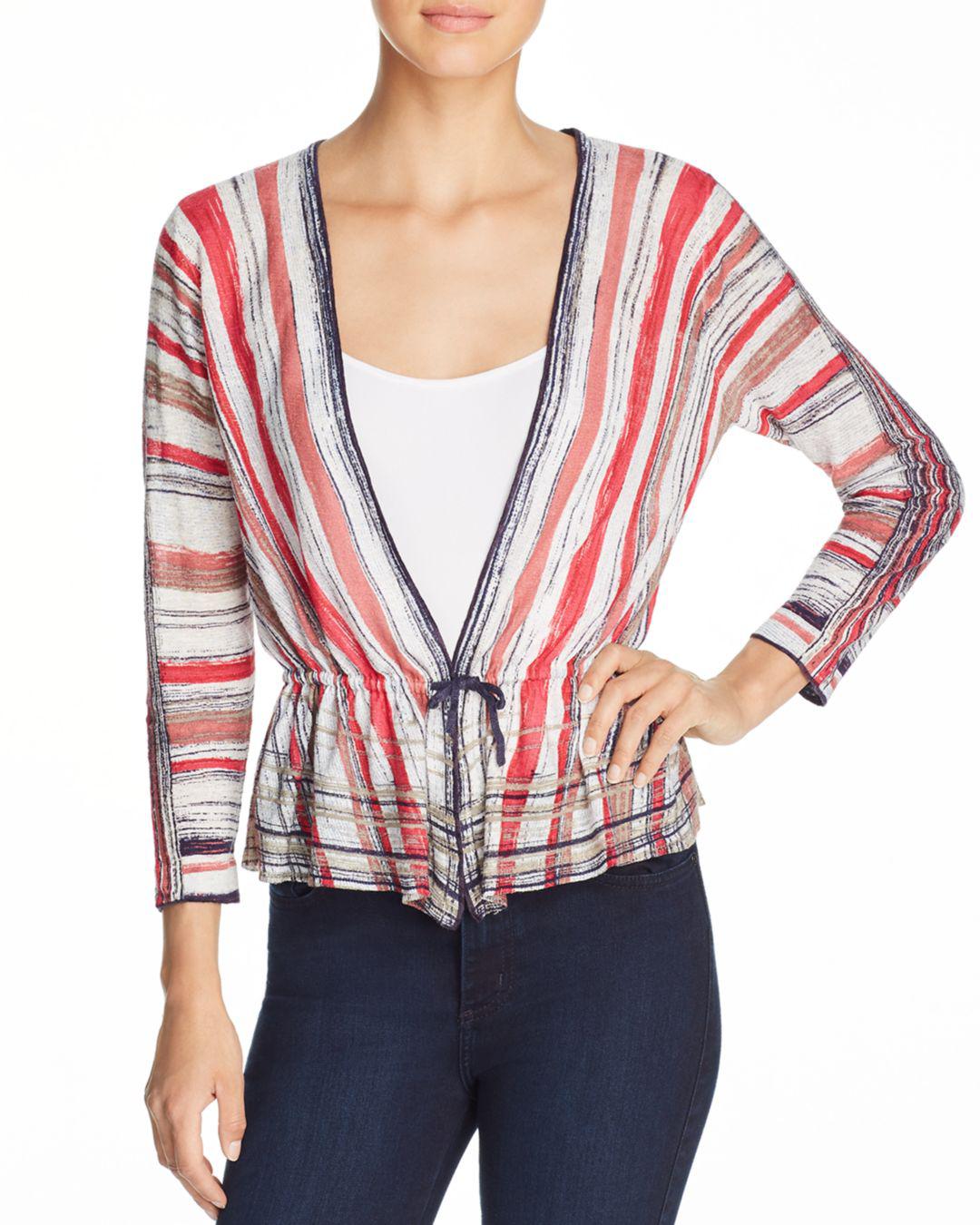 NIC+ZOE Nic+zoe Painted Desert Tie-front Cardigan - Lyst