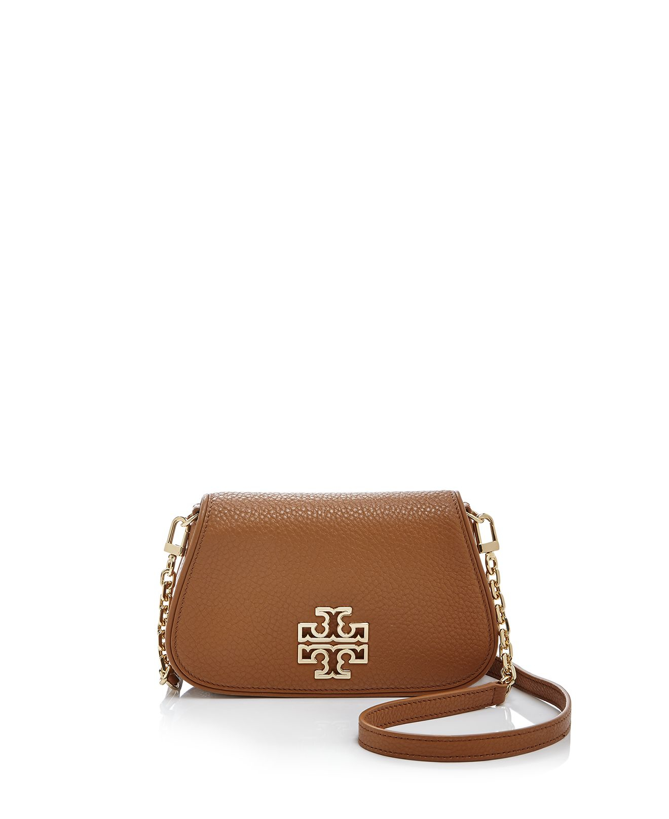 Tory burch Amanda Messenger Bag in Black (Bark) | Lyst