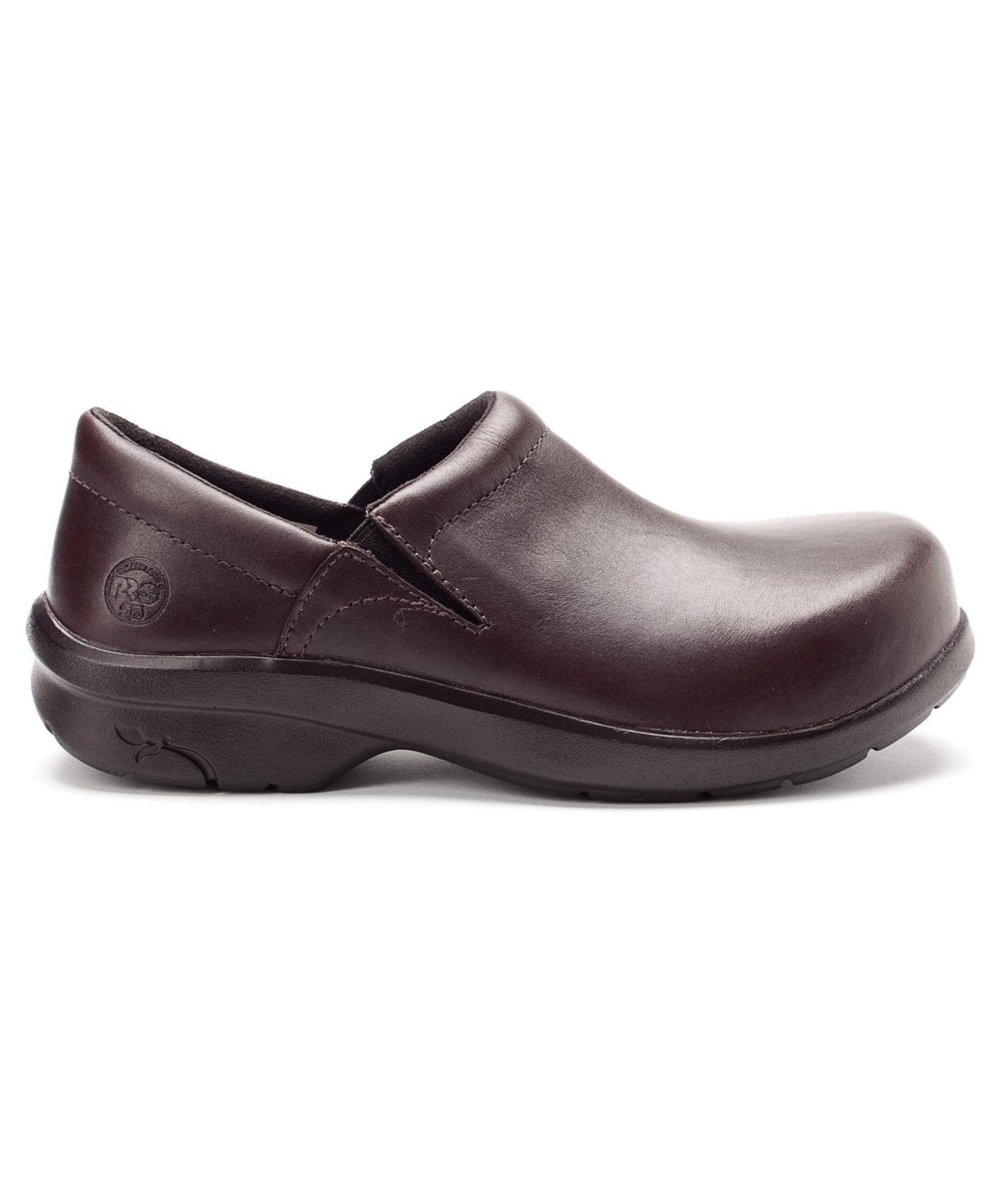 Timberland Women's Proâ® Newbury Esd Slip-on Alloy Safety Toe in Brown ...