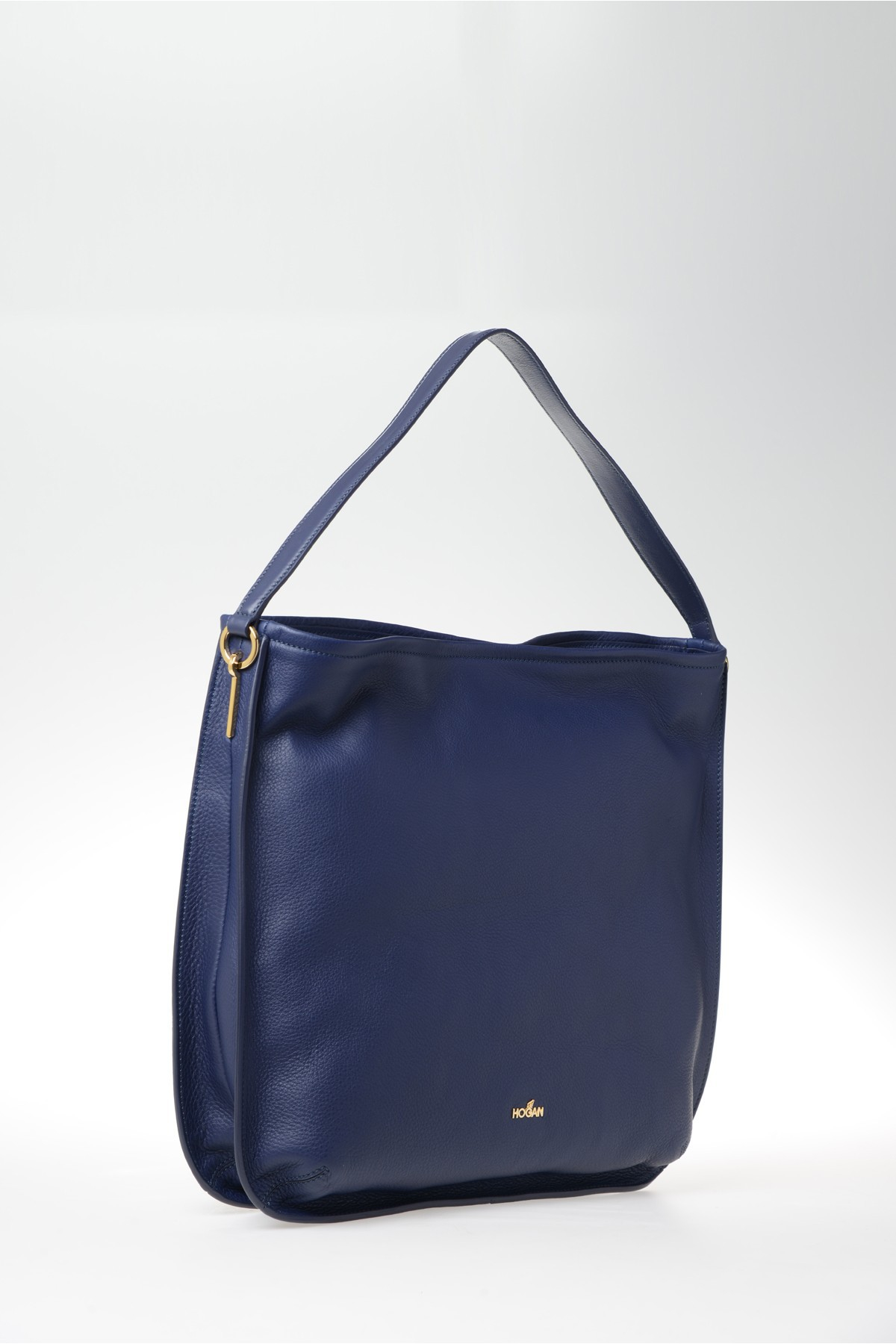Hogan Hobo Bag In Pelel Martellata in Blue (DARK BLUE) | Lyst