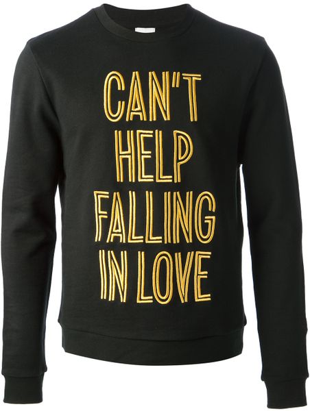 Opening Ceremony Fall in Love Sweatshirt in Black for Men | Lyst