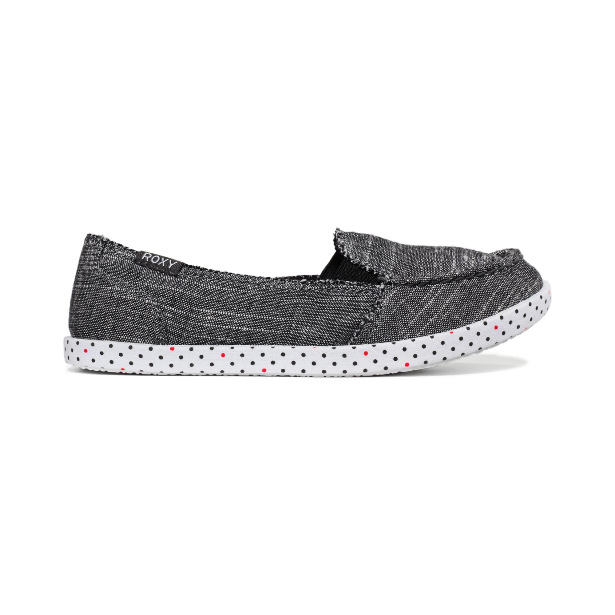 Roxy Lido Skimmer Flats in Black | Lyst