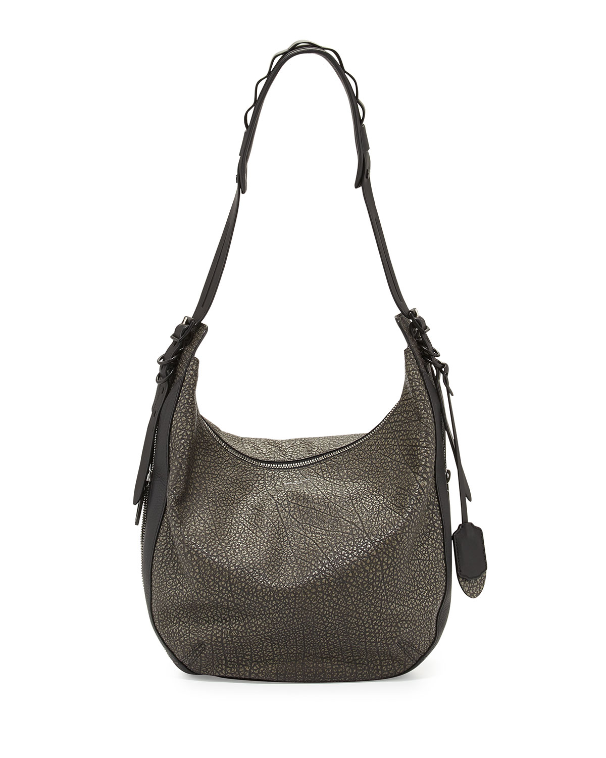 Lyst - Rag & Bone Bradbury Leather Zip Hobo Bag in Gray