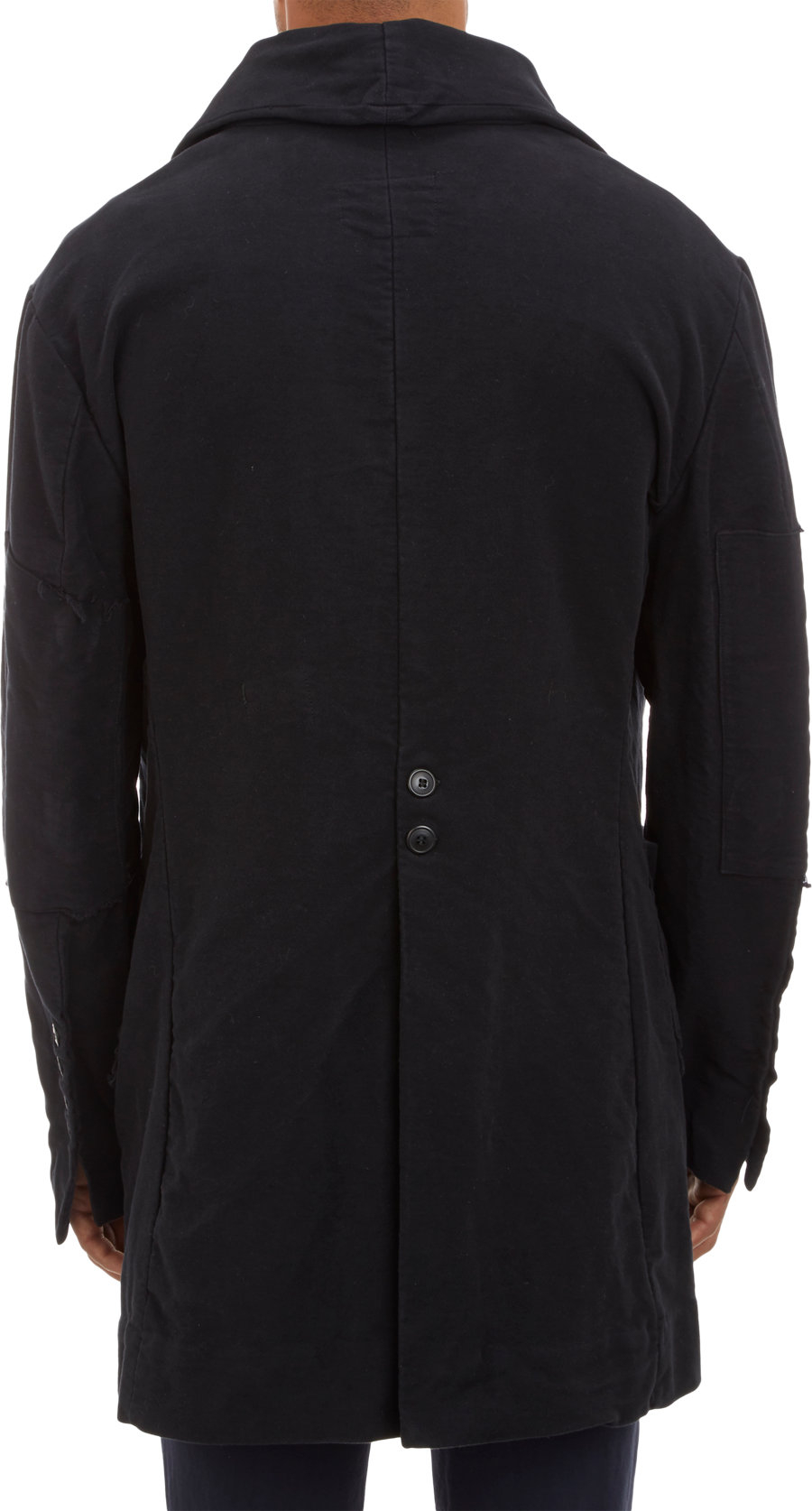 Lyst - Greg Lauren The Black Moleskin Modified Batman Coat in Black for Men