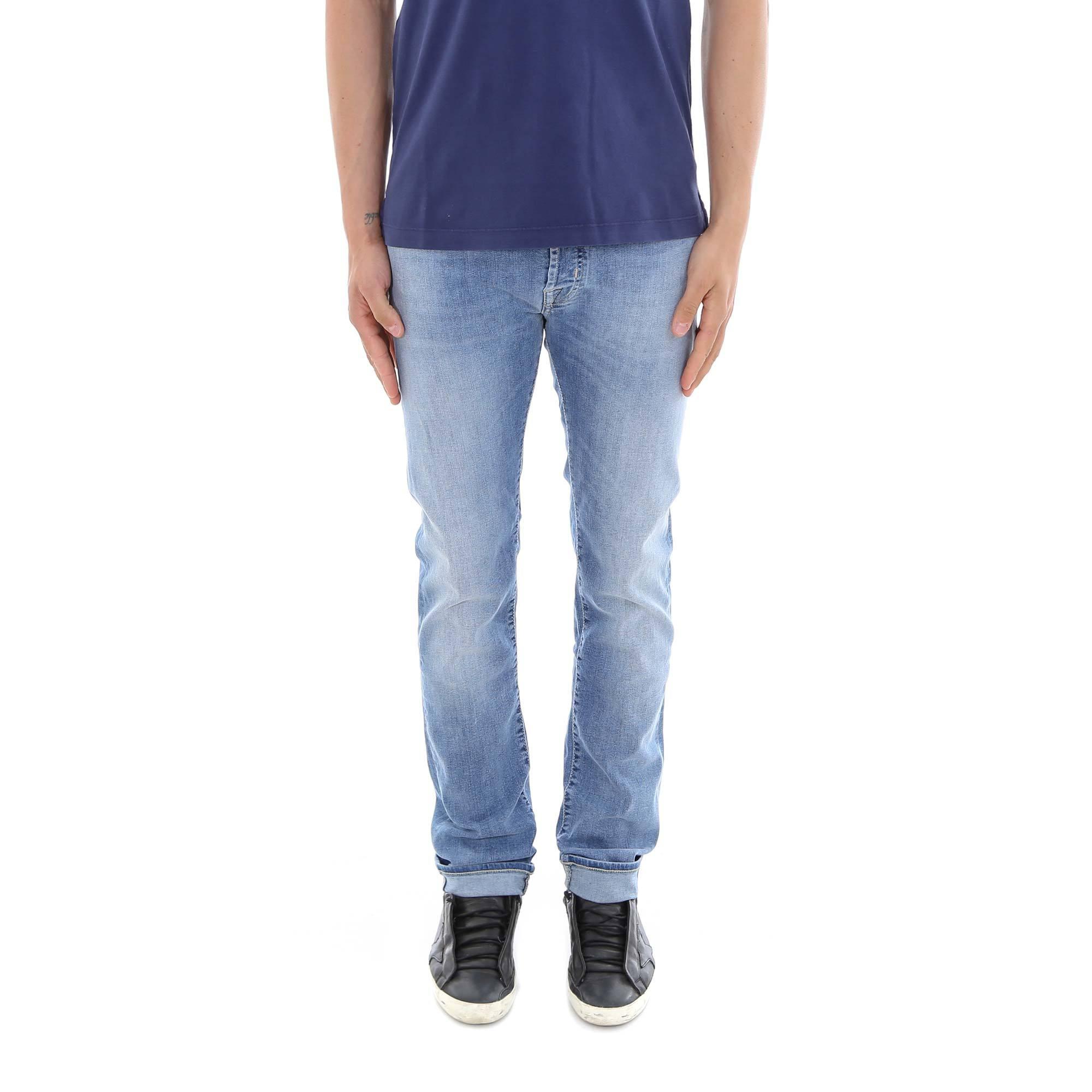 Jacob Cohen Straight-leg Jeans in Metallic for Men - Lyst