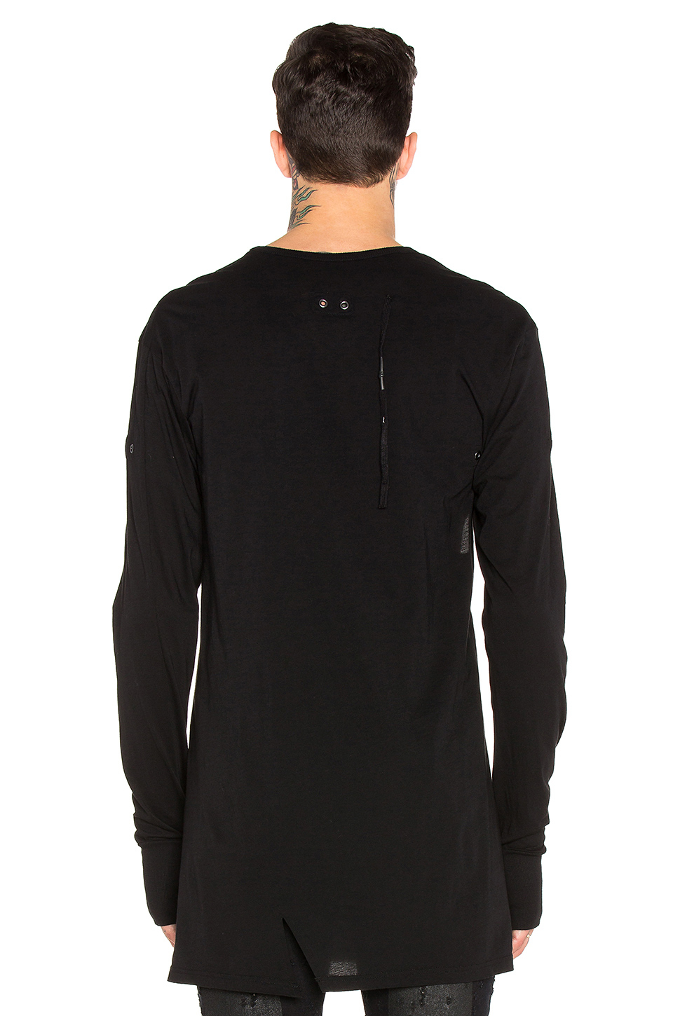 Lyst - Boris Bidjan Saberi 11 Open Seam Grommet Tee in Black for Men