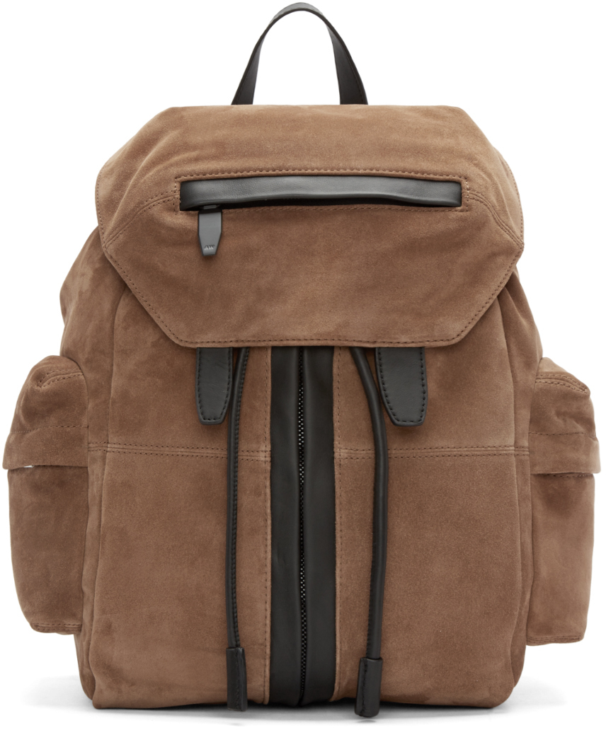 Lyst - Alexander Wang Camel Suede Marti Backpack in Natural for Men