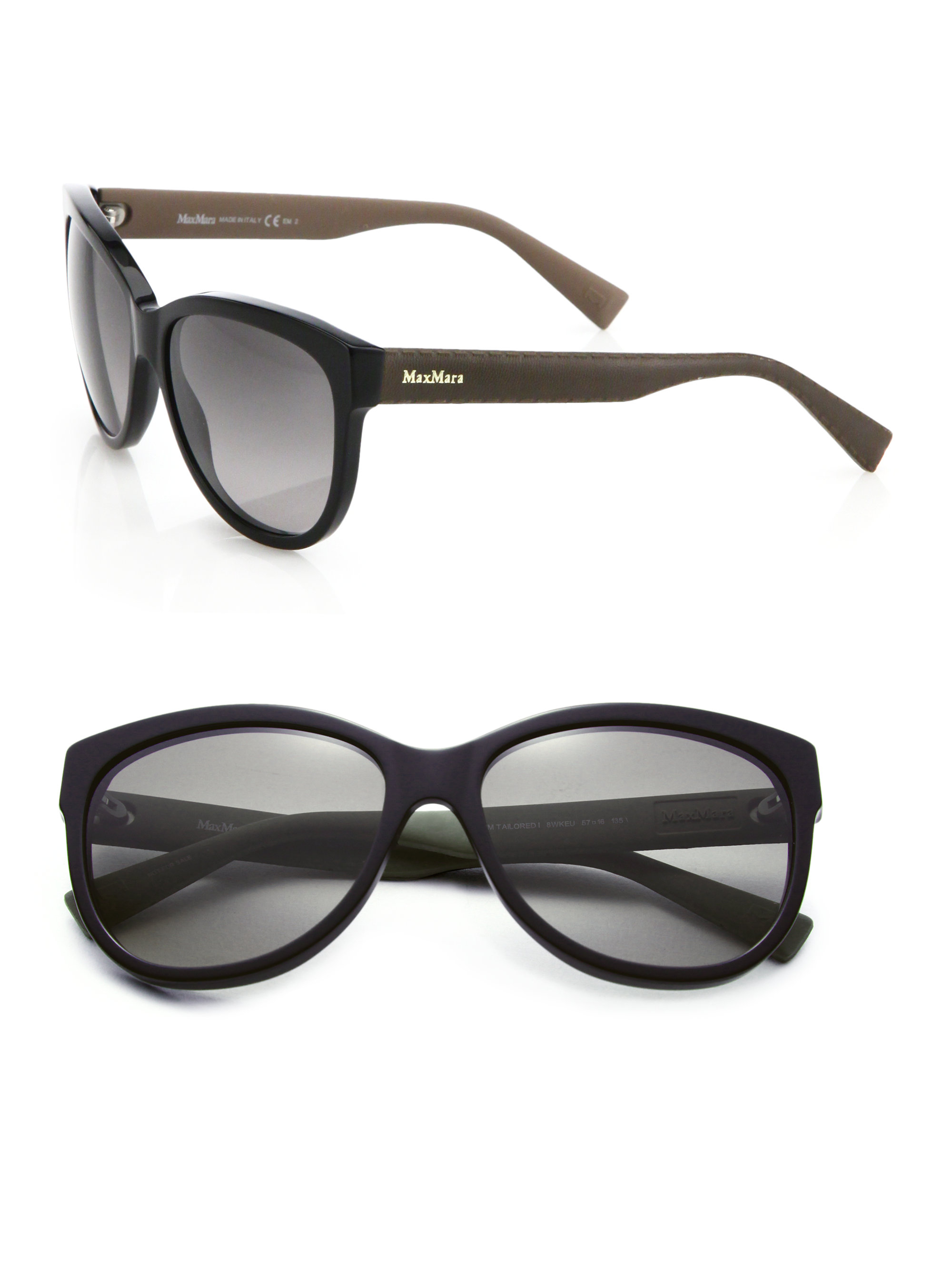 Max Mara Tailored 57mm Butterfly Sunglasses In Black Lyst max-mara-tailored-57mm-butterfly-sunglasses-in-black-lyst