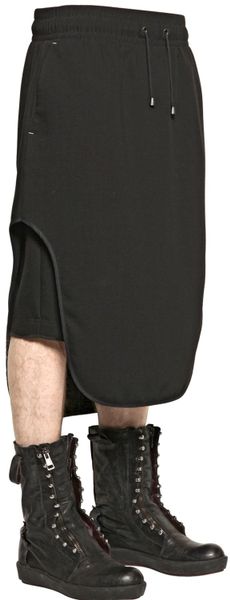 Tom Rebl Paneled Viscose Jersey Shorts in Black for Men | Lyst