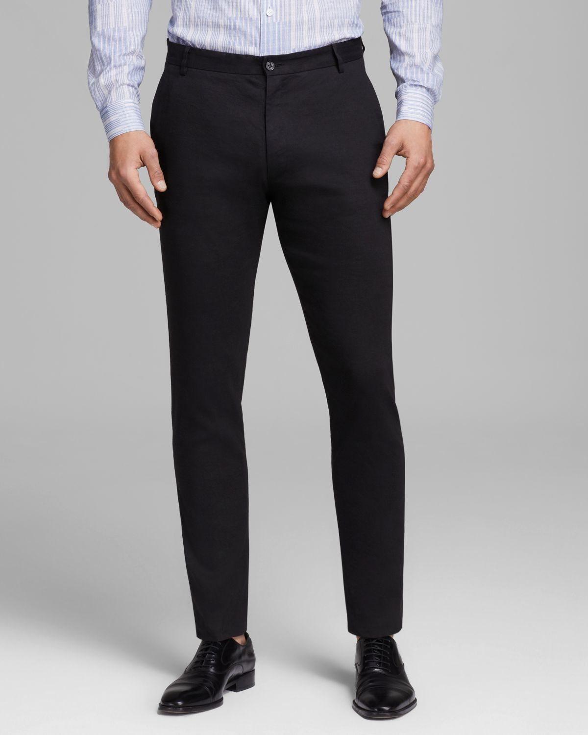 Lyst - Elie tahari Bennet Stretch Linen Pants in Black for Men