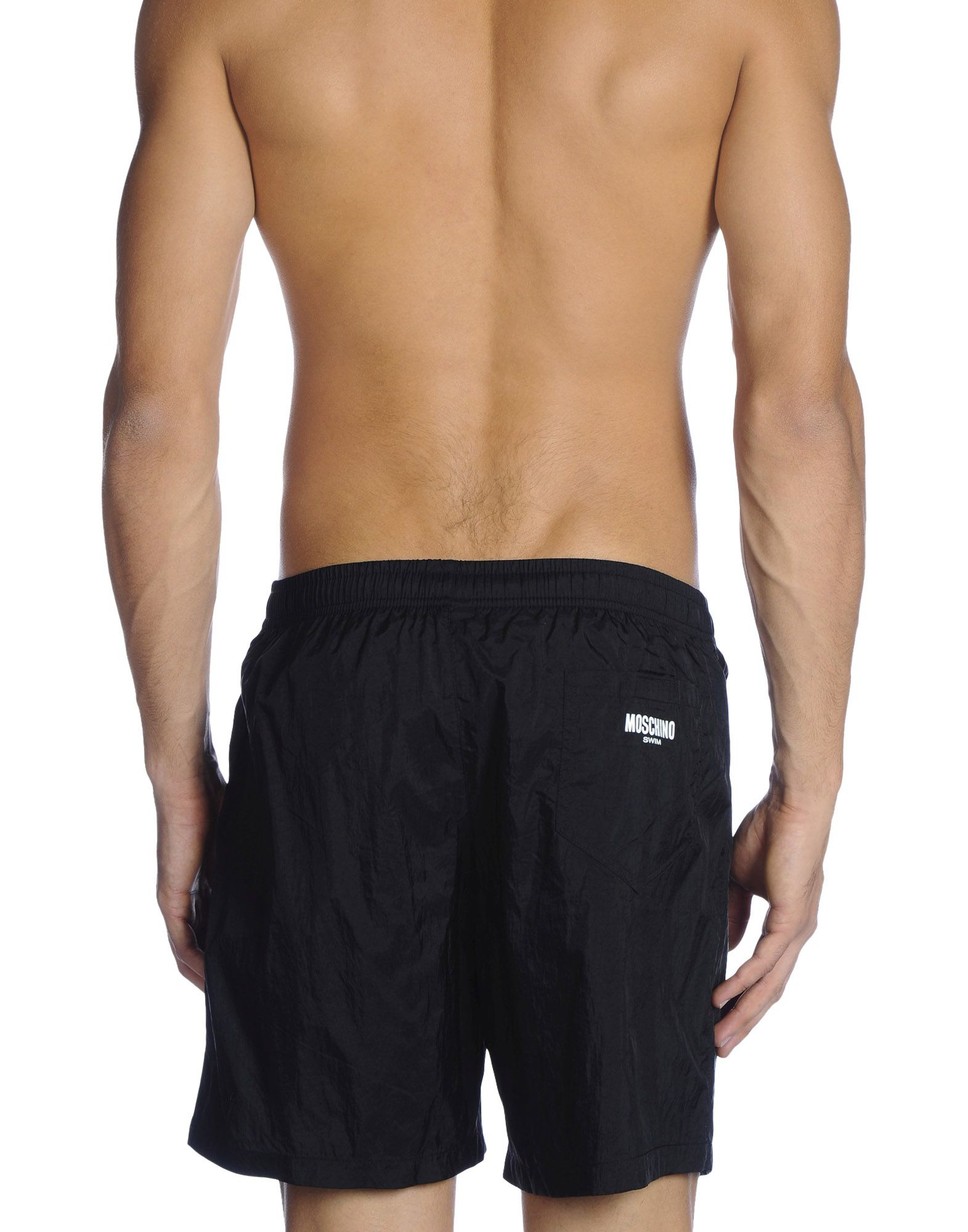 Lyst - Moschino Swimming Trunks in Black for Men