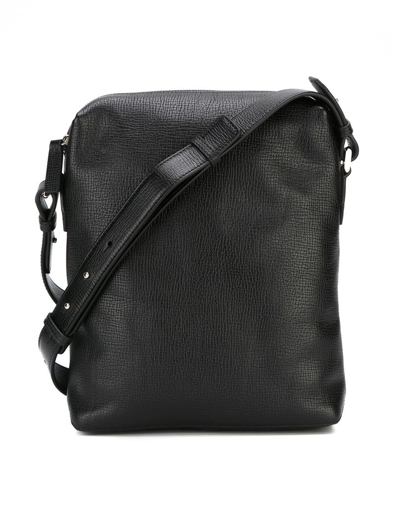 Lyst - Jil sander Classic Messenger Bag in Black
