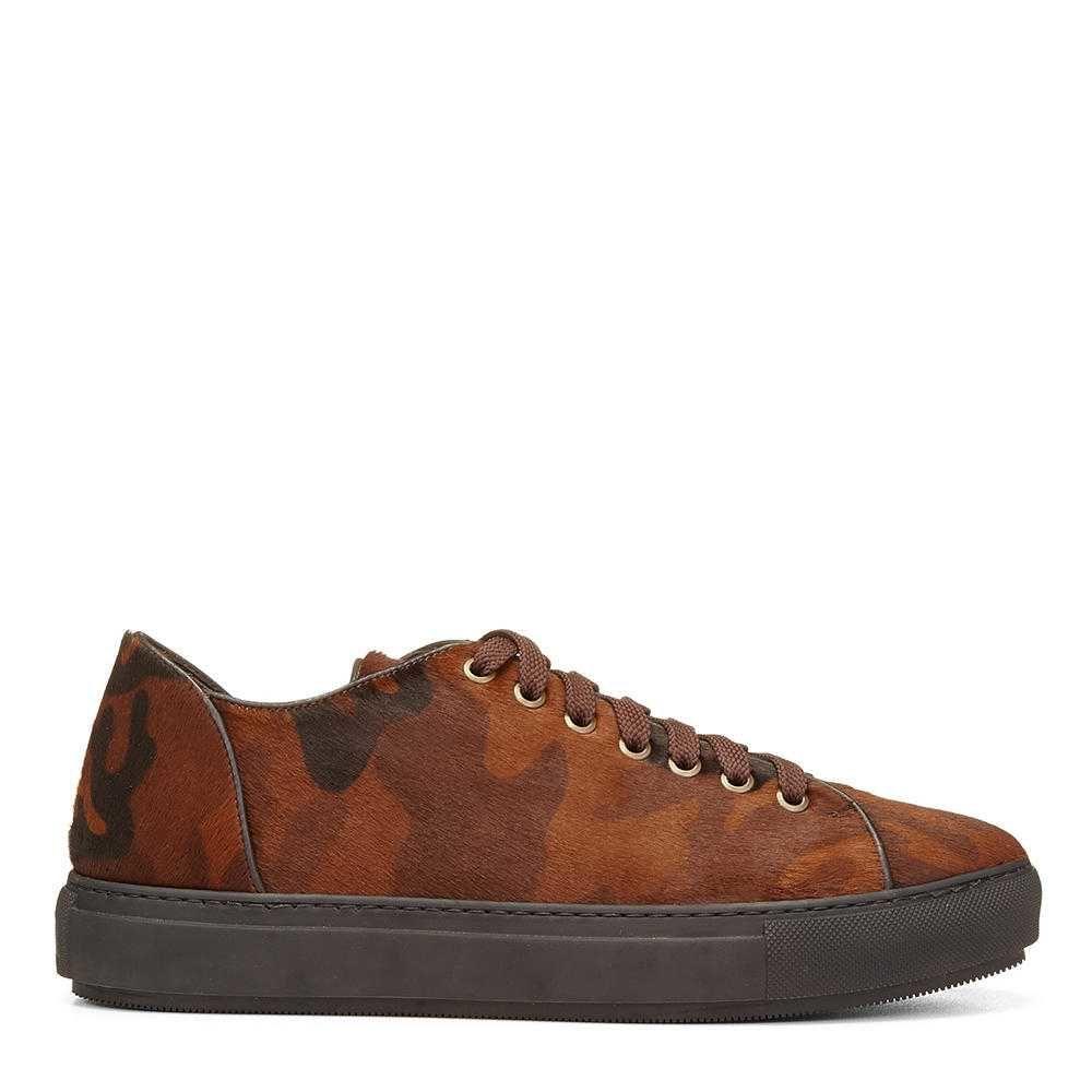 Donald J Pliner Cosima Camo Haircalf Sneaker in Brown for Men - Lyst