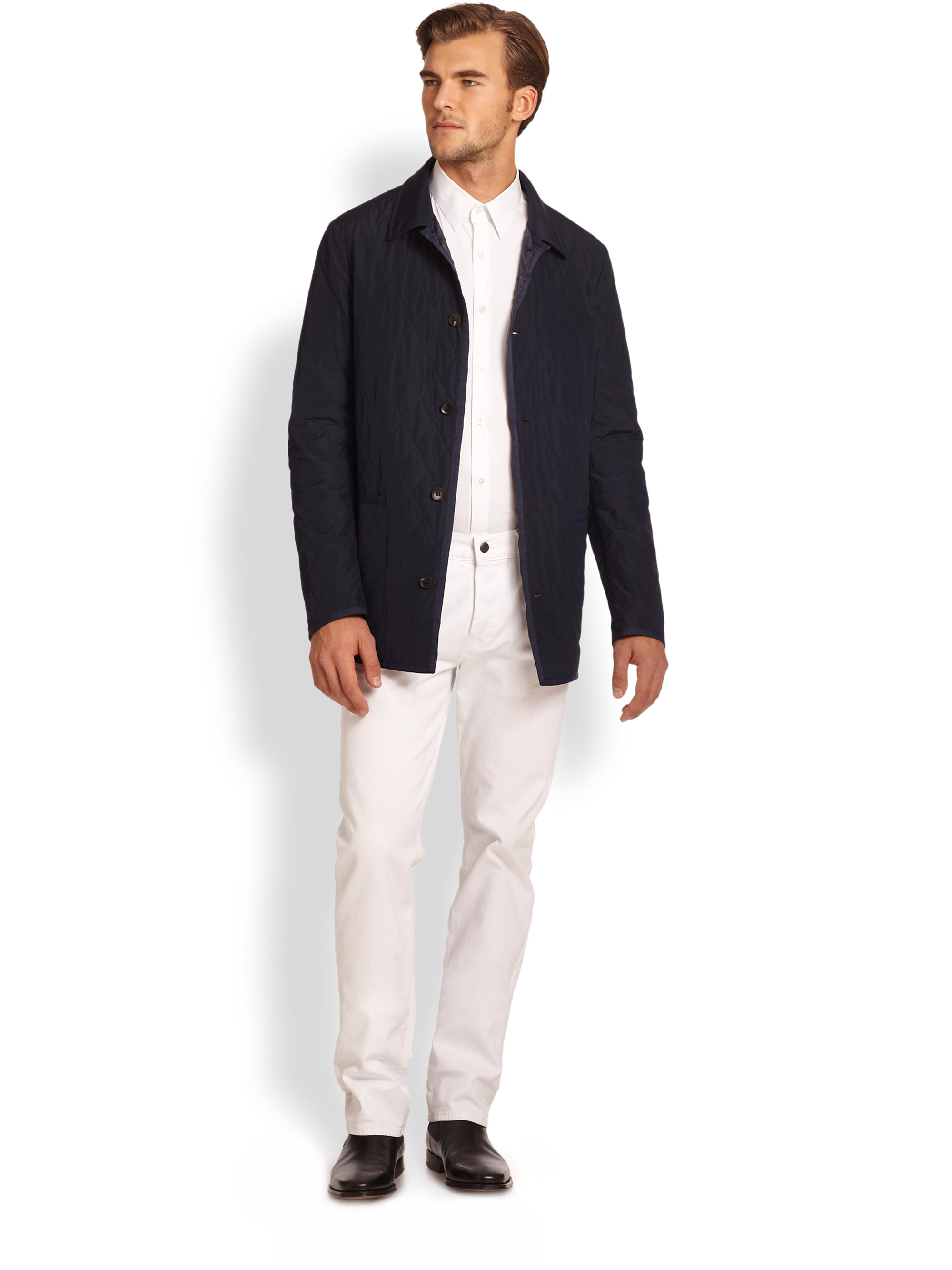 Allegri Quilted Jacket in Blue for Men - Lyst