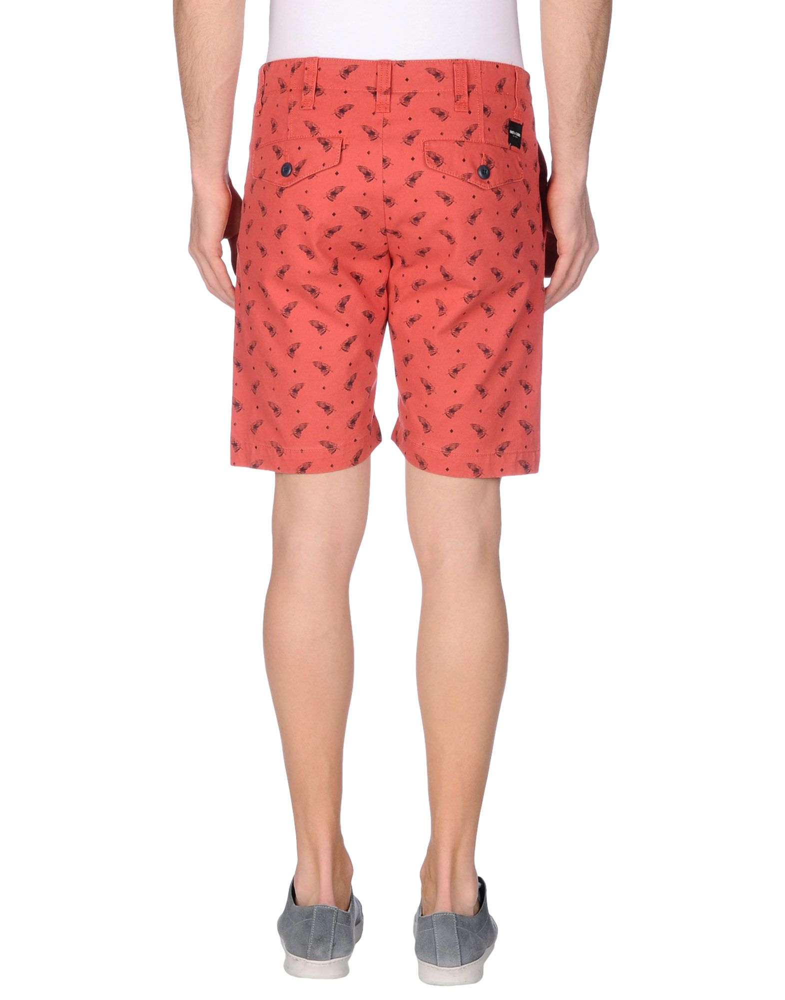 Only & sons Bermuda in Orange for Men | Lyst