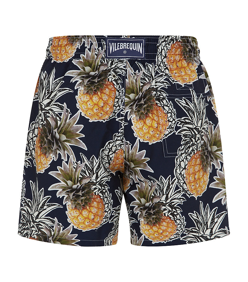 Vilebrequin Moorea Pineapple Swim Shorts In Blue For Men Lyst